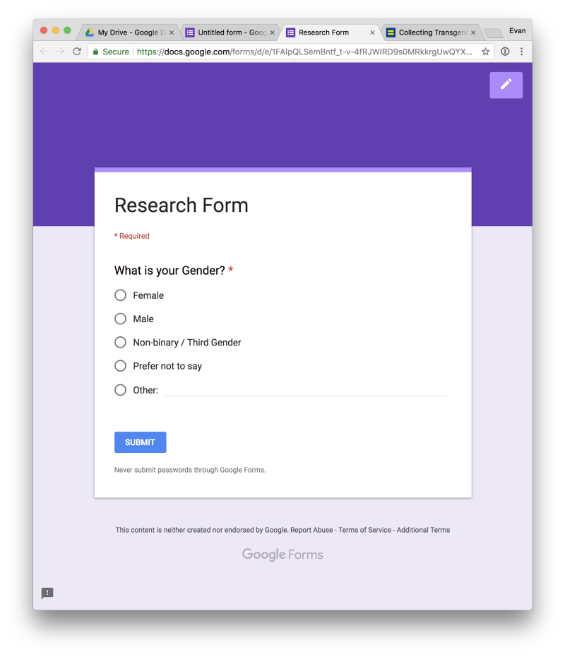 Customizable Other Option In Google Forms
